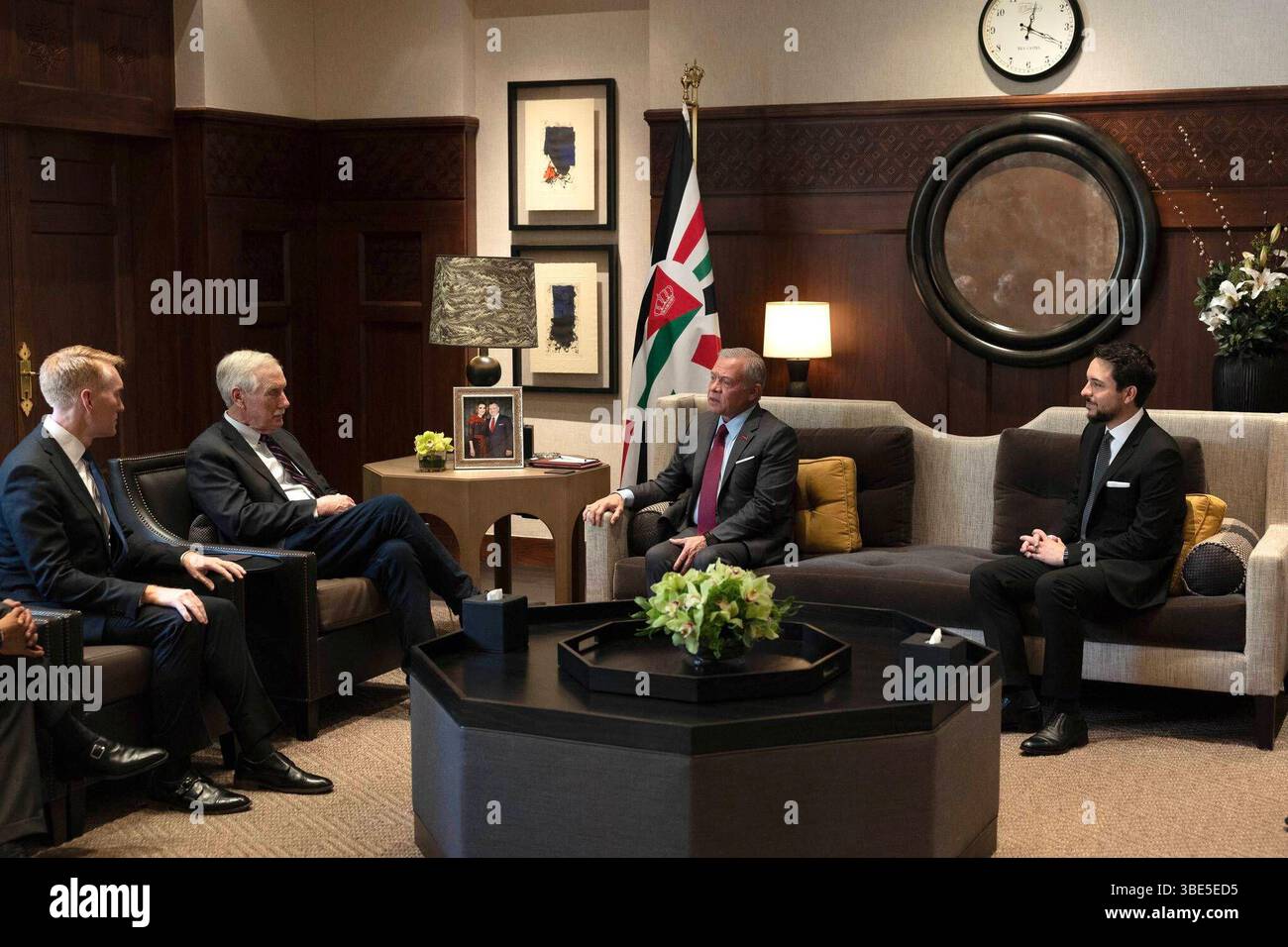 Jordanian King, Abdullah II, meets with U.S. Senators, Angus King and ...