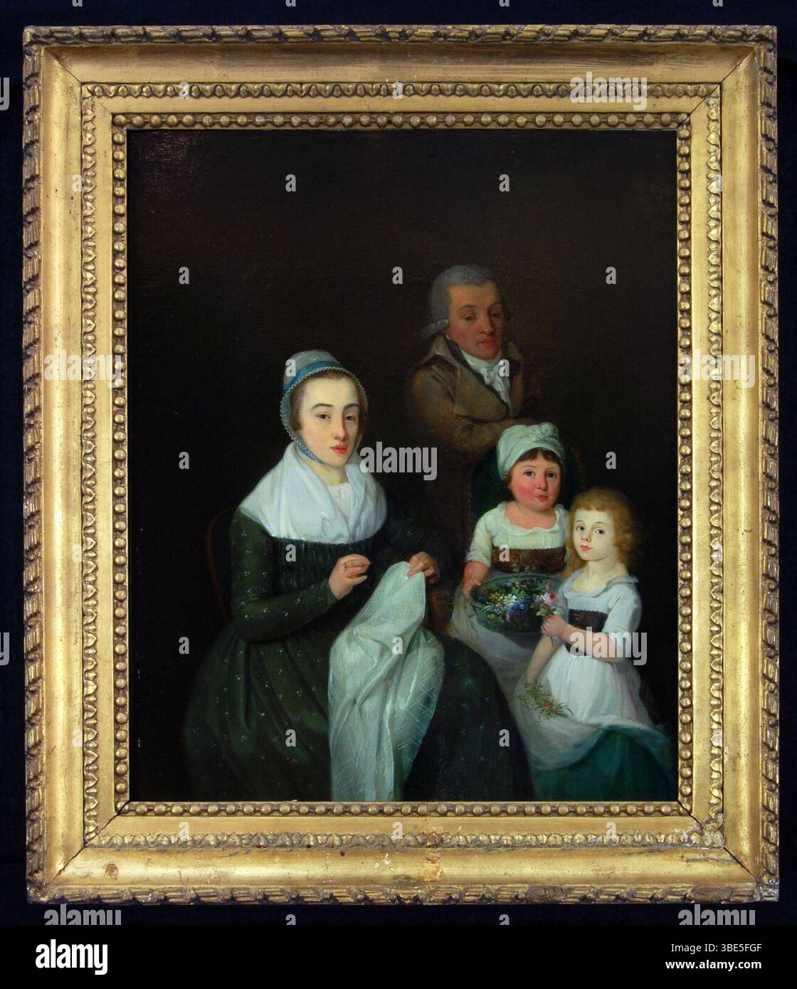 Familiegroep voorstellende de heer matthijs van der koog hi-res stock ...