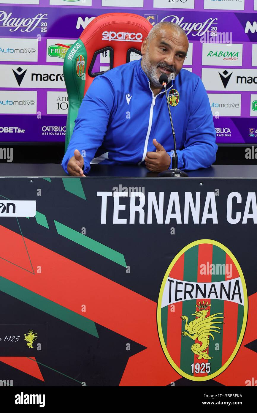 Terni, Italy. 27th May, 2025. 2025 05 27 Pre-match press conference of ...