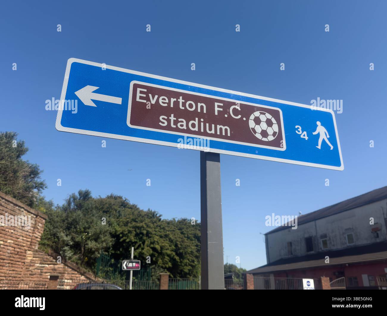 Everton FC Stadium sign Stock Photo - Alamy