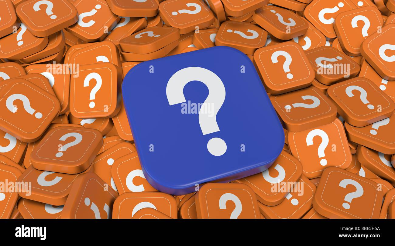 Question, Question Mark Visual Design Stock Photo - Alamy