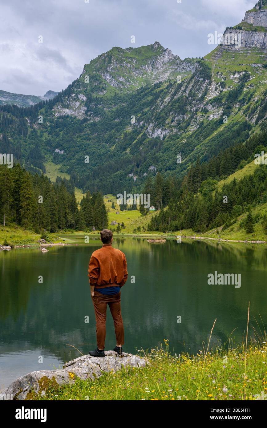 Surrounded lush evergreen forests hi-res stock photography and images ...