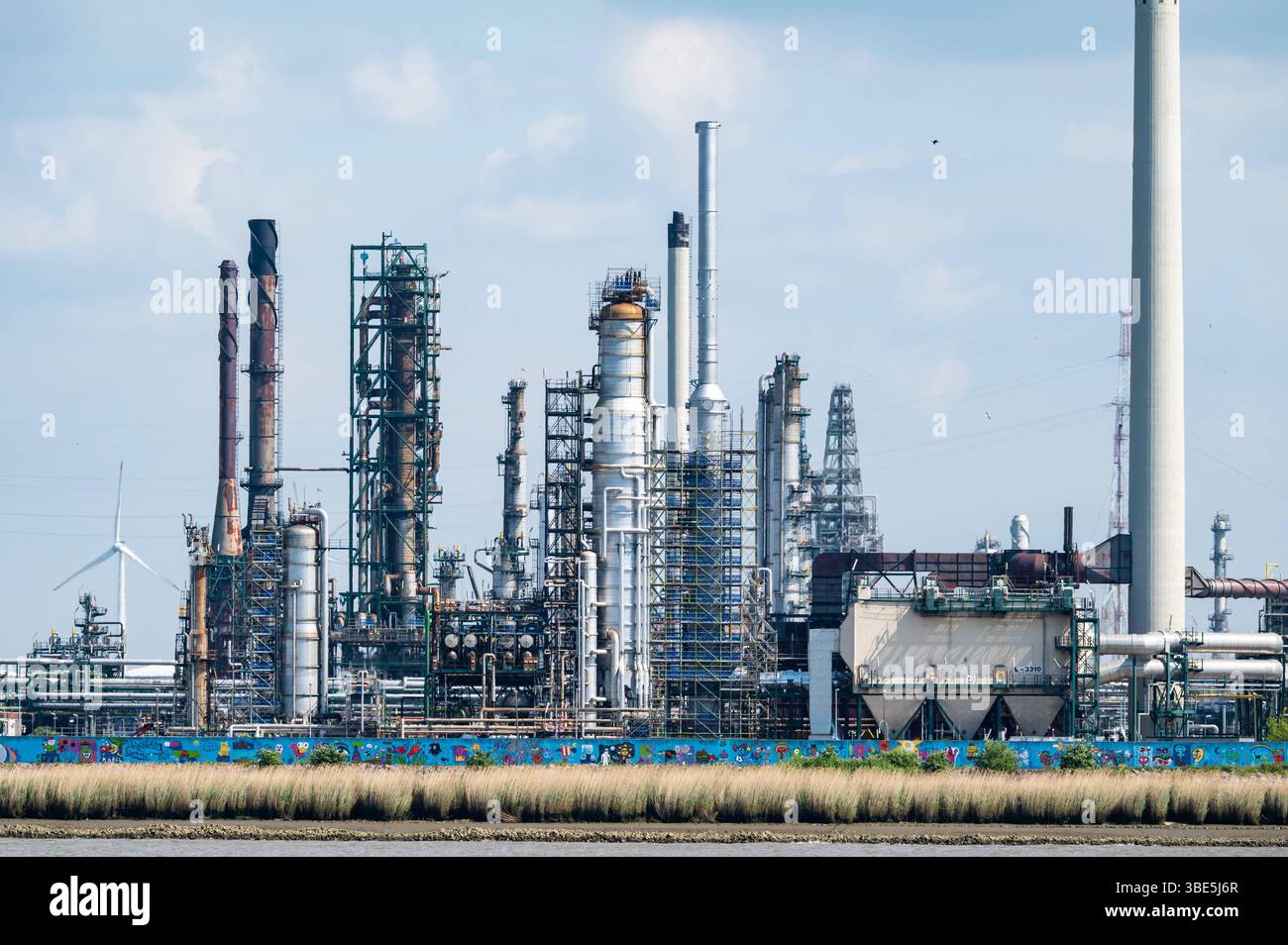 Total Energies oil refinery at the Port of Antwerp, Belgium 17 May 2025 ...