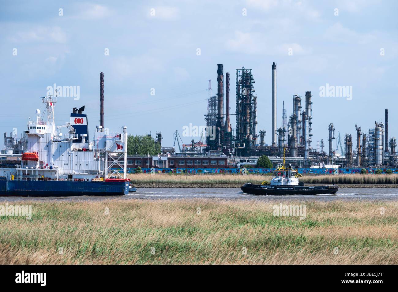 Total Energies oil refinery at the Port of Antwerp, Belgium 17 May 2025 ...