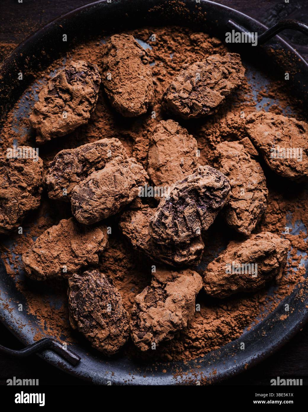 Chocolate treats, coated in a generous layer of rich cocoa powder ...