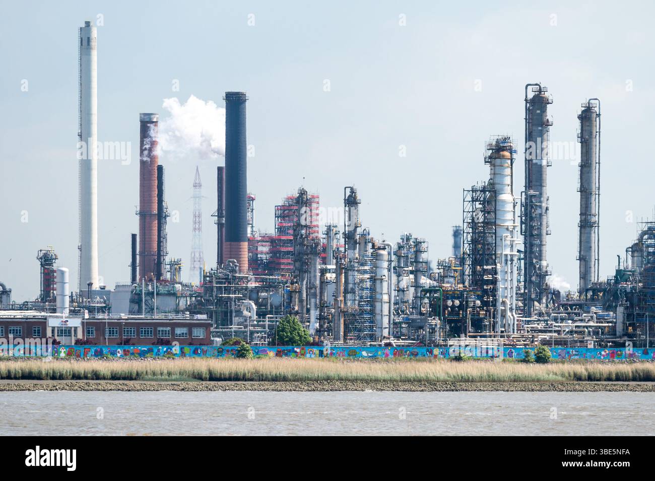Total Energies oil refinery at the Port of Antwerp, Belgium 17 May 2025 ...