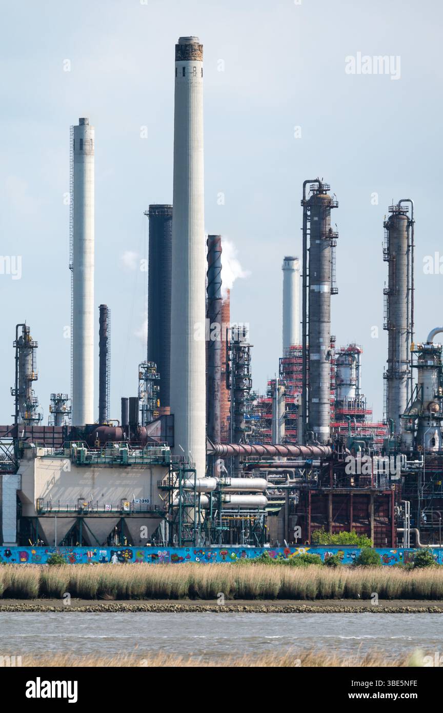 Total Energies oil refinery at the Port of Antwerp, Belgium 17 May 2025 ...