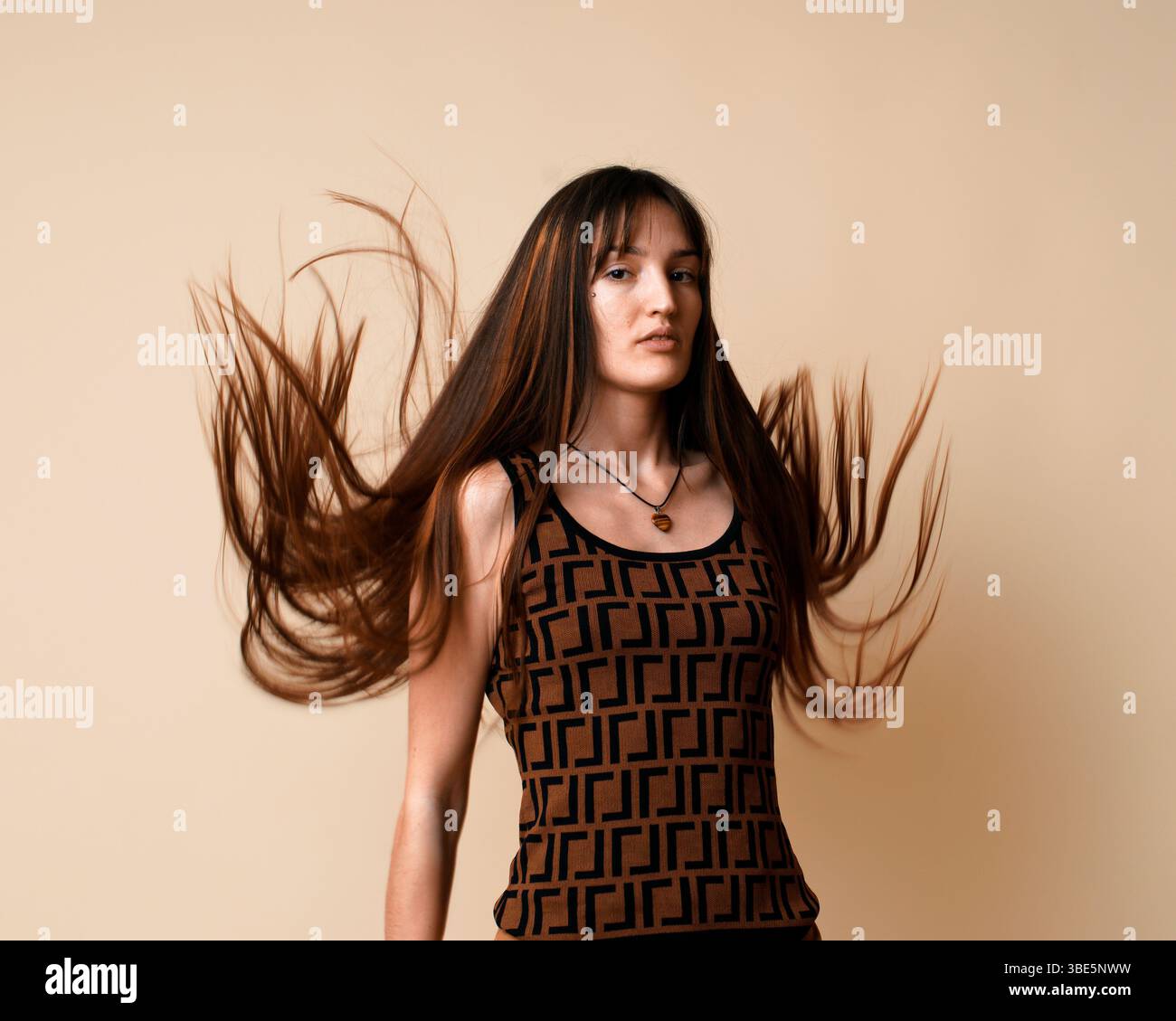 Woman captured in dynamic motion hi-res stock photography and images ...