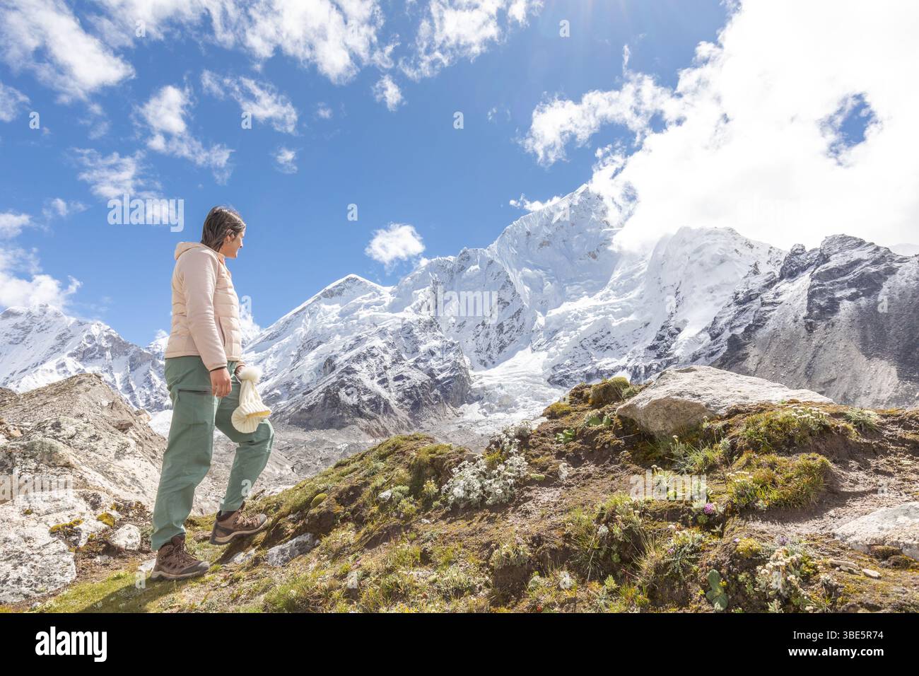 Woman embarks on hiking adventure hi-res stock photography and images ...