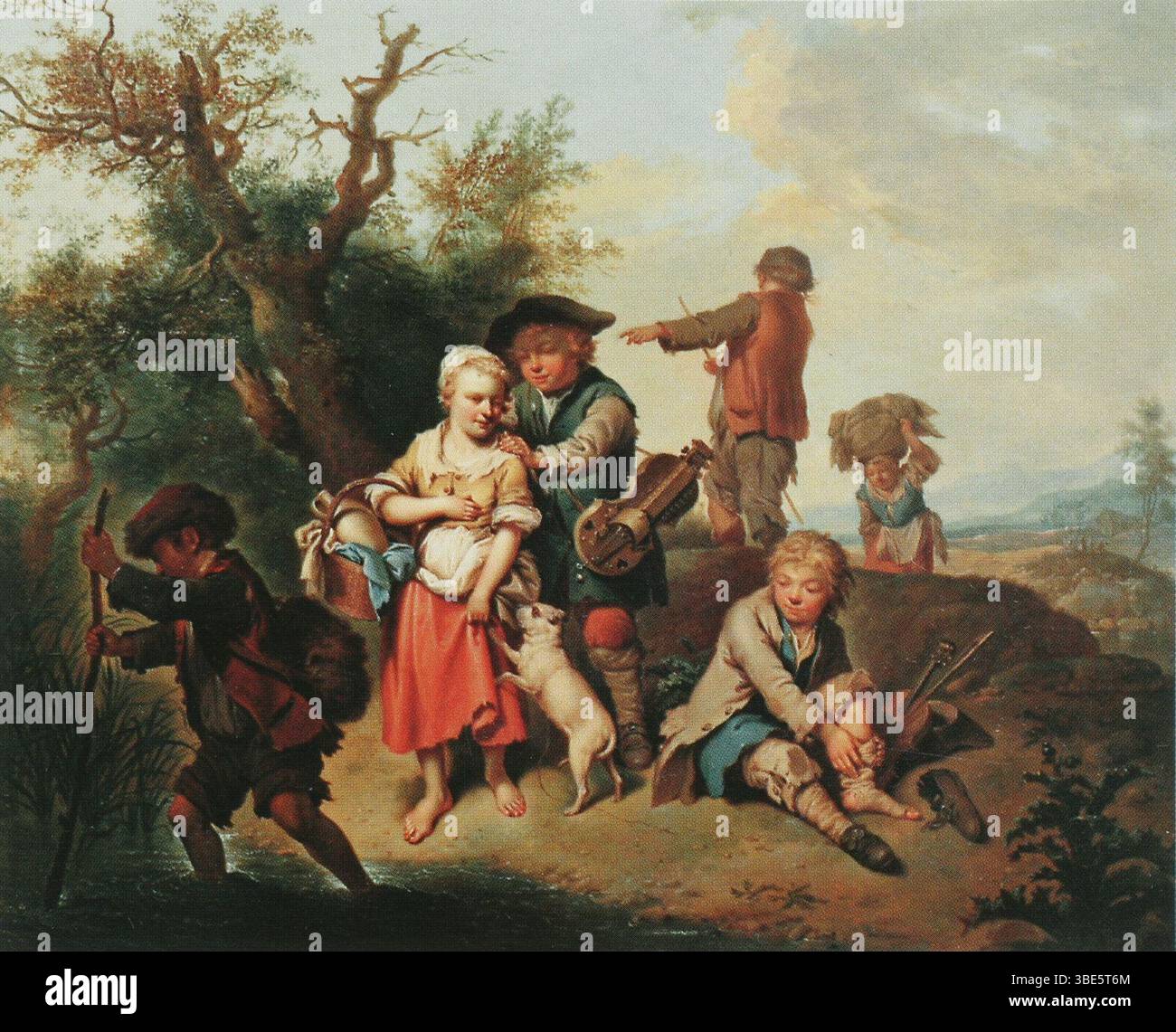 Johann Conrad Seekatz, Musikantenfamilie, um 1760 Stock Photo - Alamy