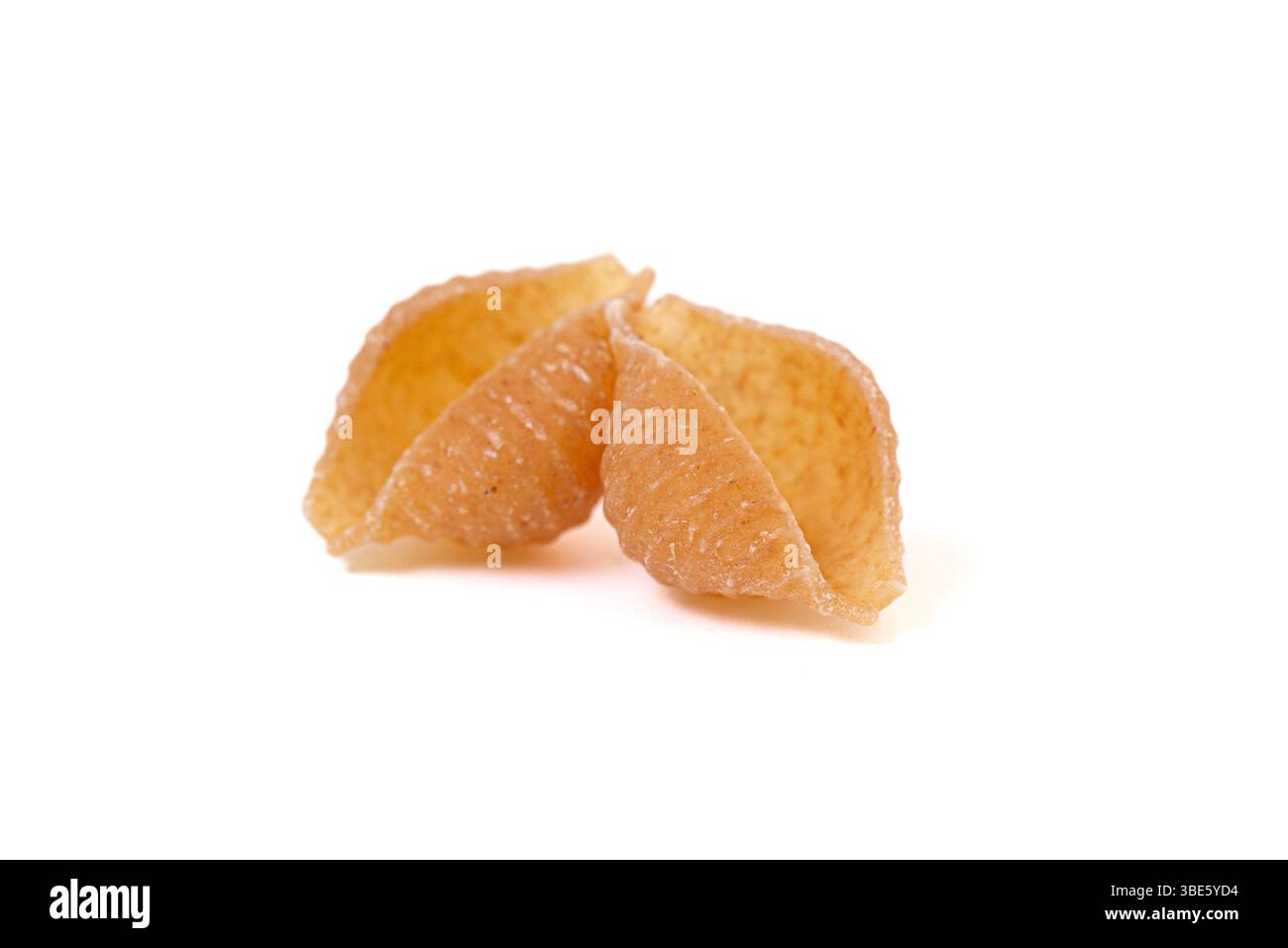Whole Wheat Shell Pasta on a White Background Stock Photo - Alamy