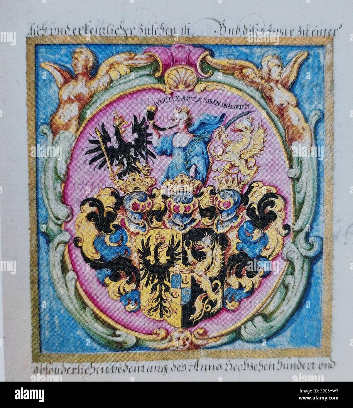 Johann Rudolf Schmid Wappenbuch 1660 Illumination Stock Photo - Alamy