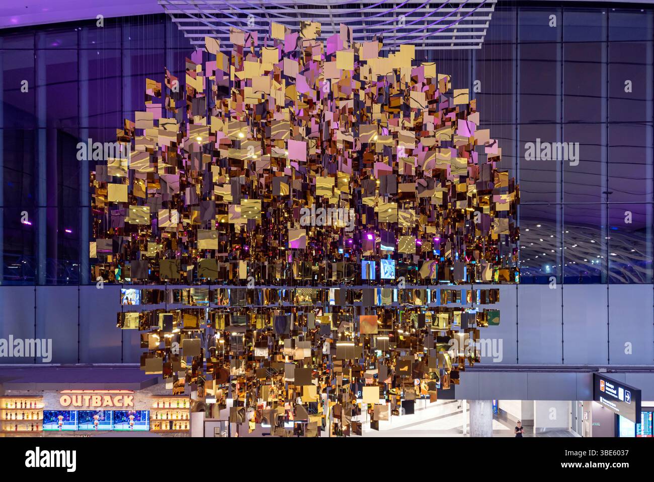 A Hanging Mobile Sphere at Ezeiza International Airport. Buenos Aires ...