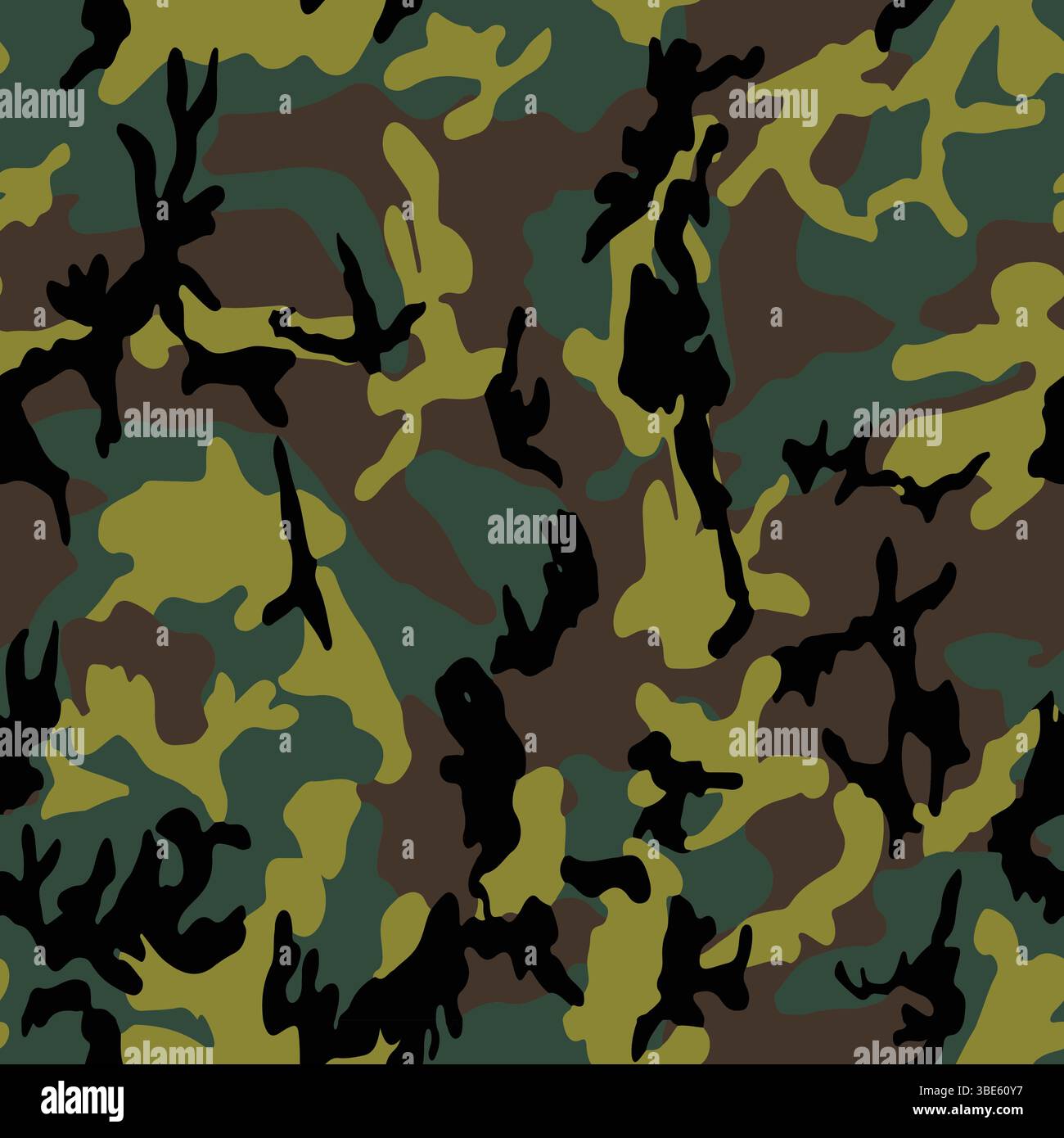 Classic woodland camouflage pattern seamless texture background Stock ...