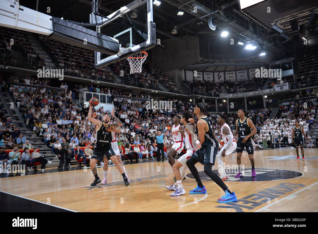Action during the French championship, Betclic Elite Playoffs, quarter ...