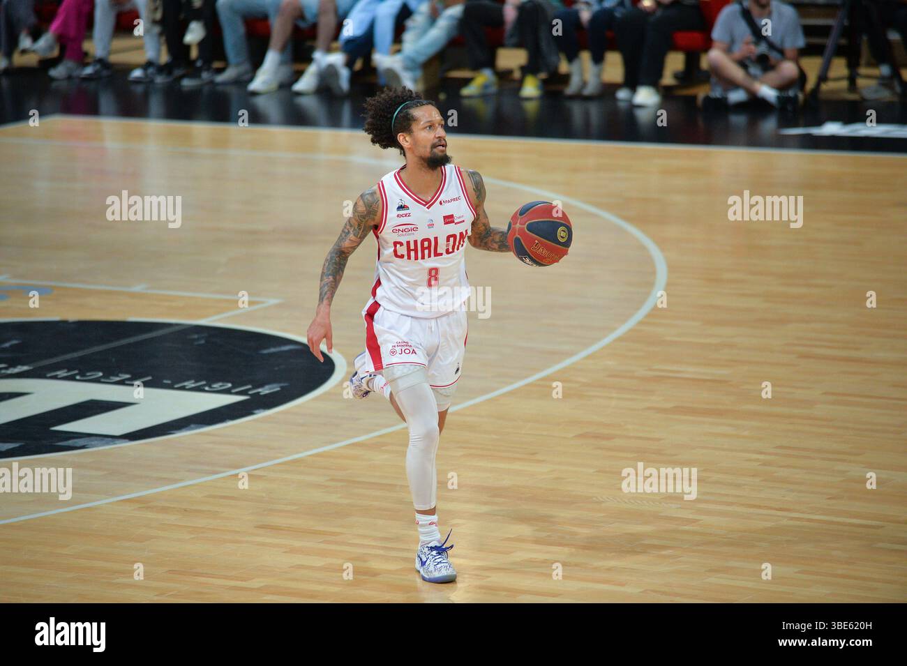 Jeremiah Hill during the French championship, Betclic Elite Playoffs ...