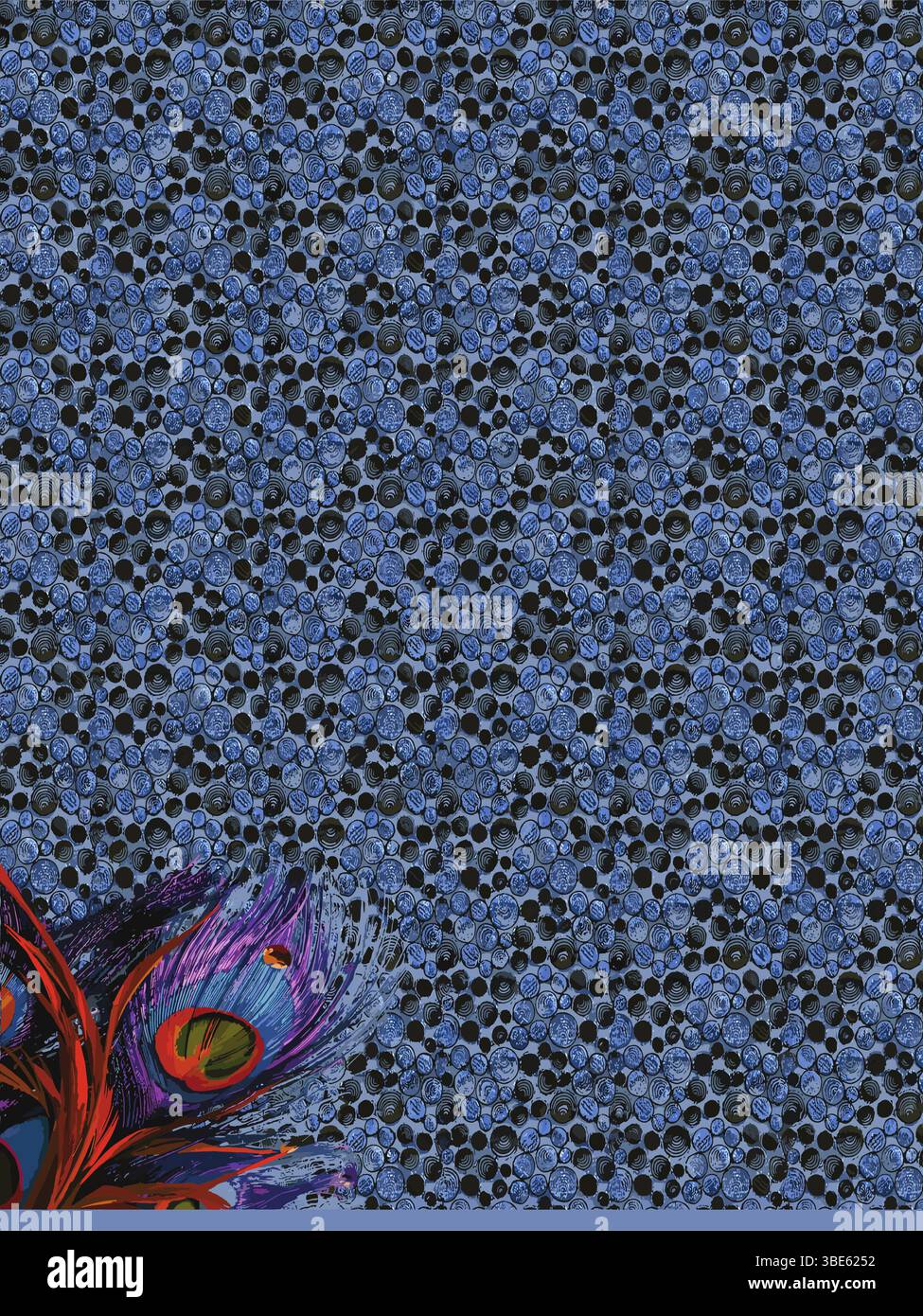 Blue speckled fabric texture in Stock Vector Images - Alamy