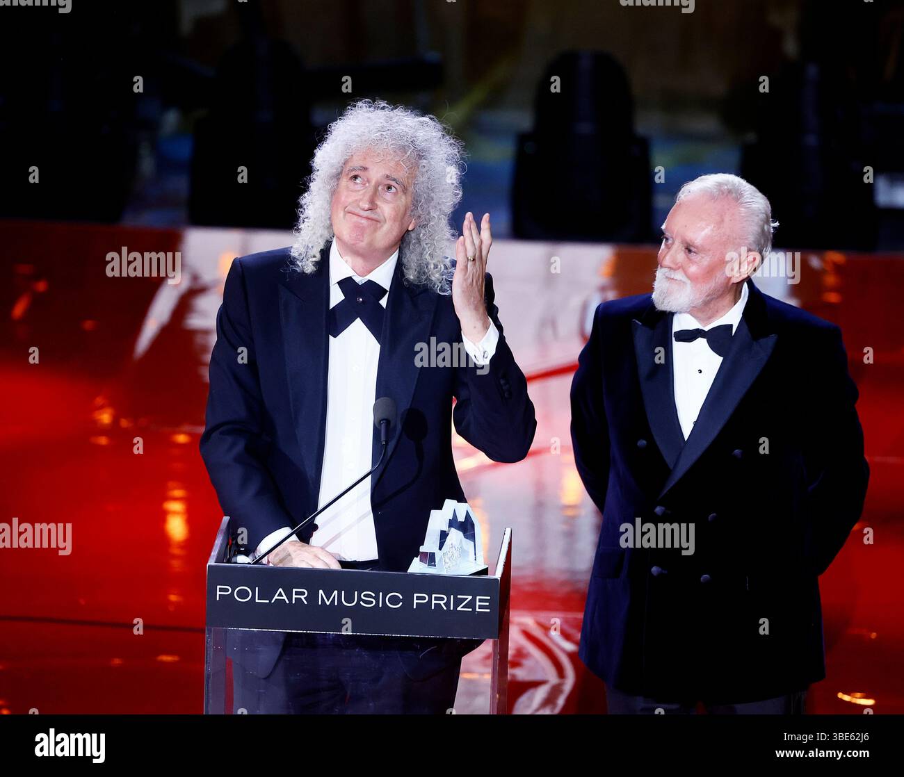 Stockholm, Sweden. 27th May, 2025. British rock band Queen receives the ...