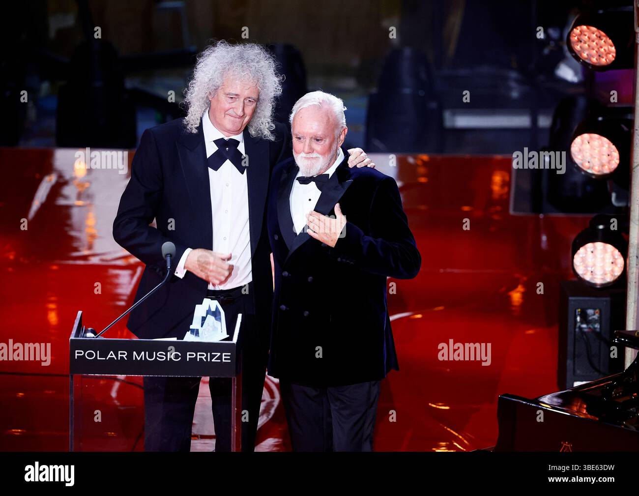 Stockholm, Sweden. 27th May, 2025. British rock band Queen receives the ...