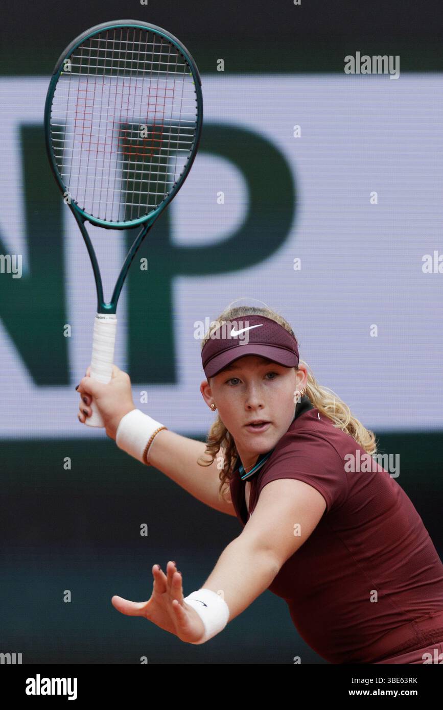 Mirra Andreeva during the Roland-Garros 2025, French Open, Grand Slam ...