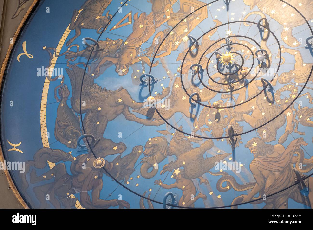 Solar System in Tycho Brahe observatory in the Round Tower (Danish ...