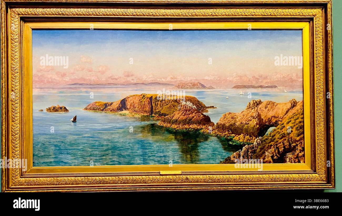 John Brett - the Norman Archipelago 1885 Stock Photo - Alamy