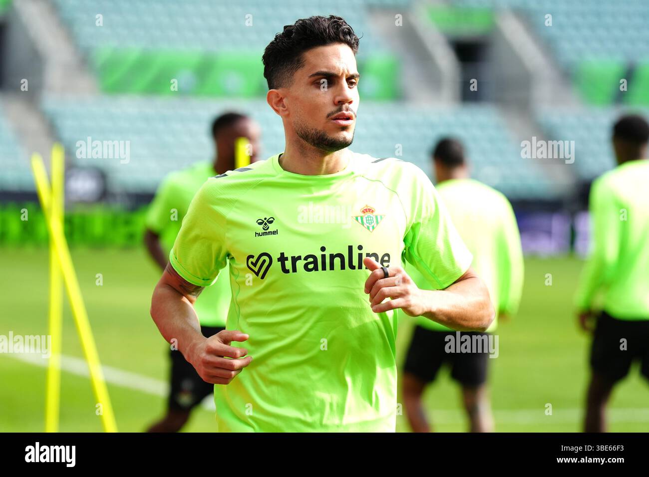 Real Betis' Marc Bartra during a training session at the Wroclaw ...