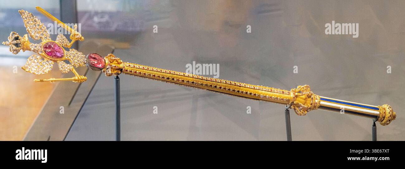 The Royal Sceptre of Frederick I in the Prussian Crown Jewels used ...