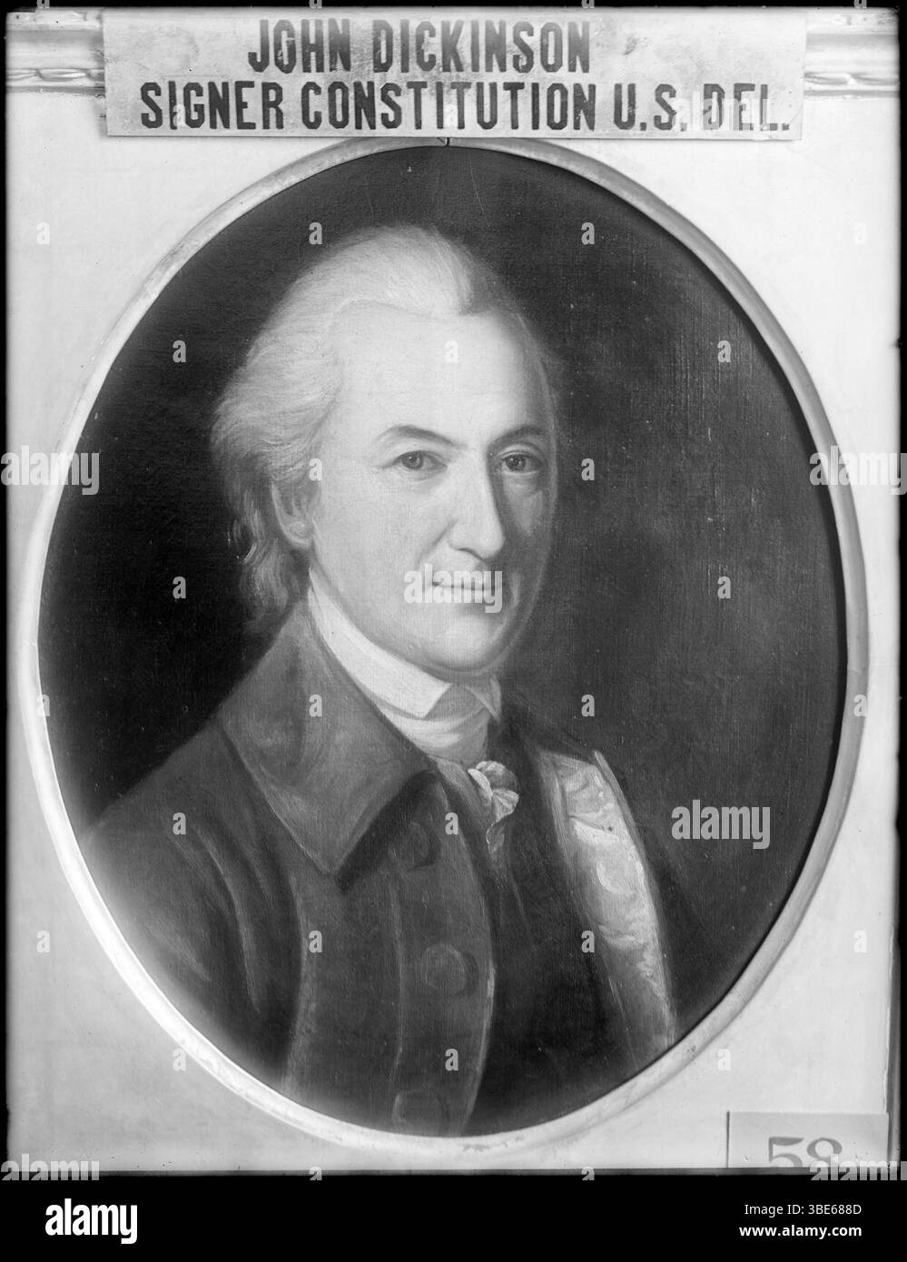 John Dickinson by Charles W. Peale, photograph by Frank Cousins, c. 1865-1914 Stock Photo - Alamy