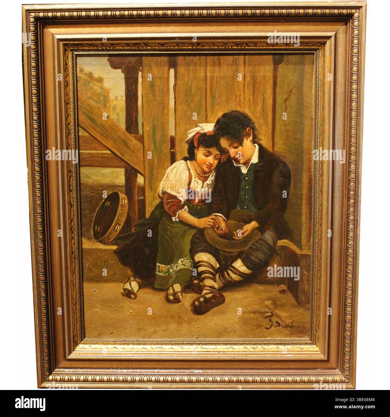 John Duval - Painting of children in an outdoor setting Stock Photo - Alamy