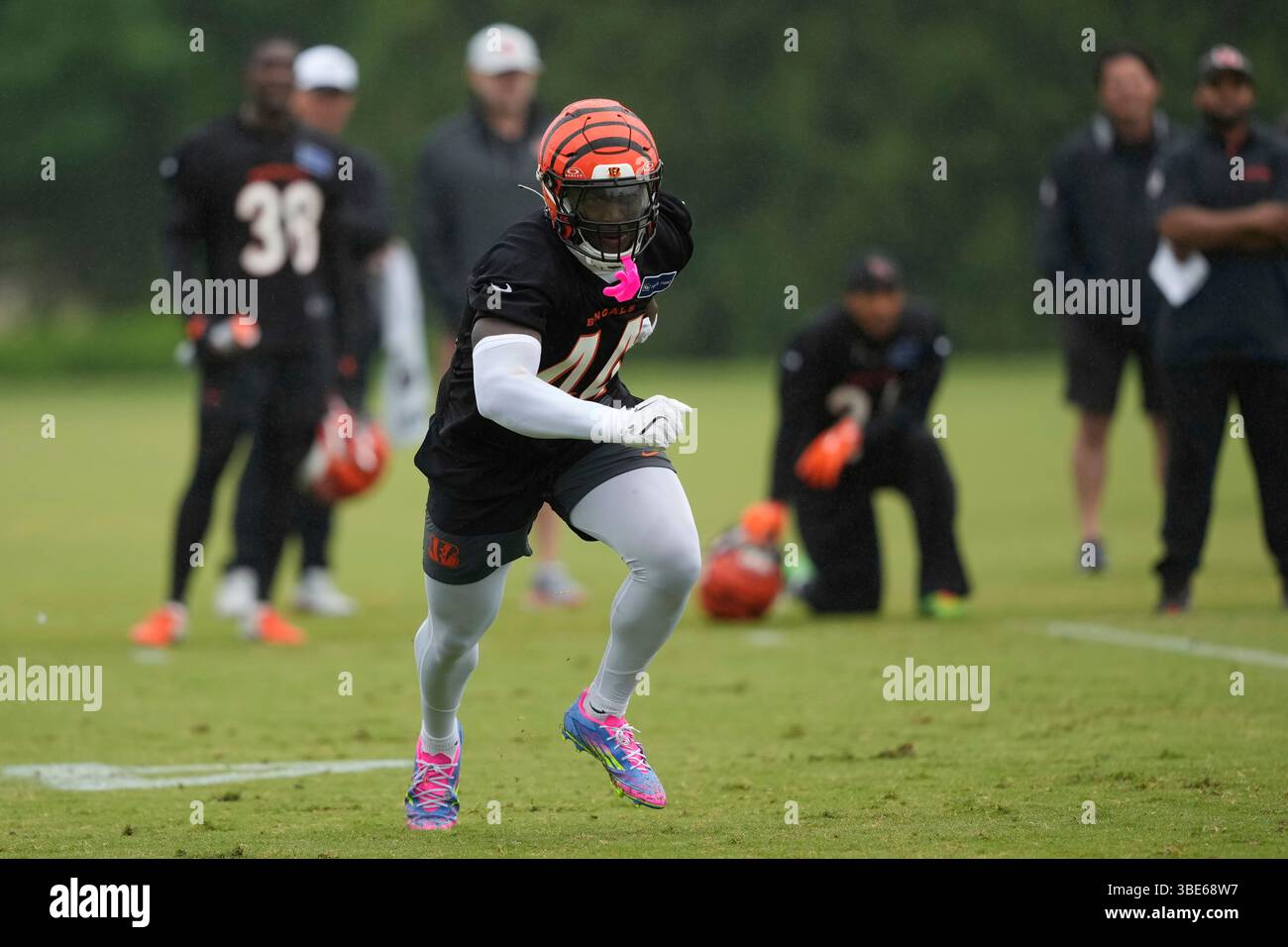 Cincinnati Bengals' Demetrius Knight Jr., runs a drill during NFL ...