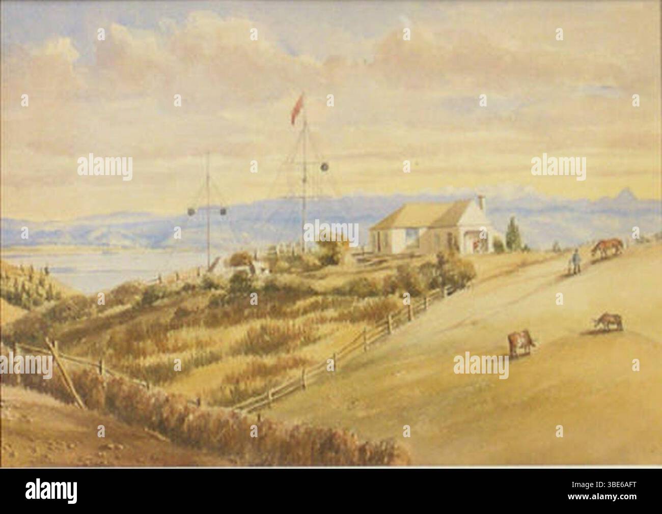 John GULLY (English, b.1819, d.1888) - First Signal Station, Port ...