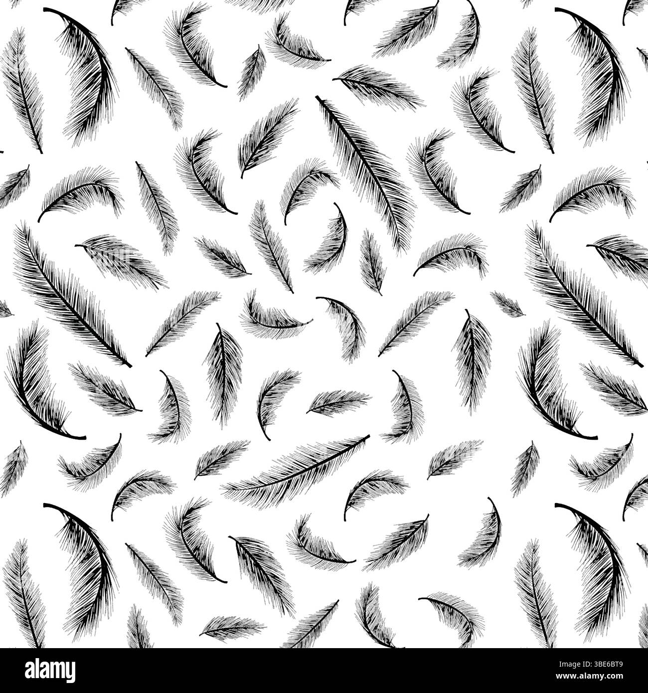 Feather on white surface Stock Vector Images - Alamy