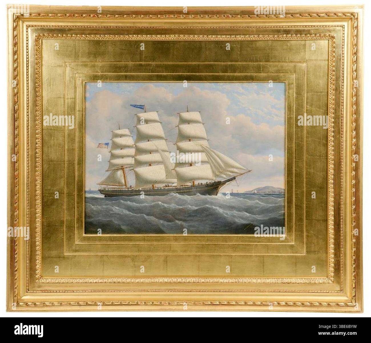 John Hughes - Portrait of the Clipper Ship Stock Photo - Alamy