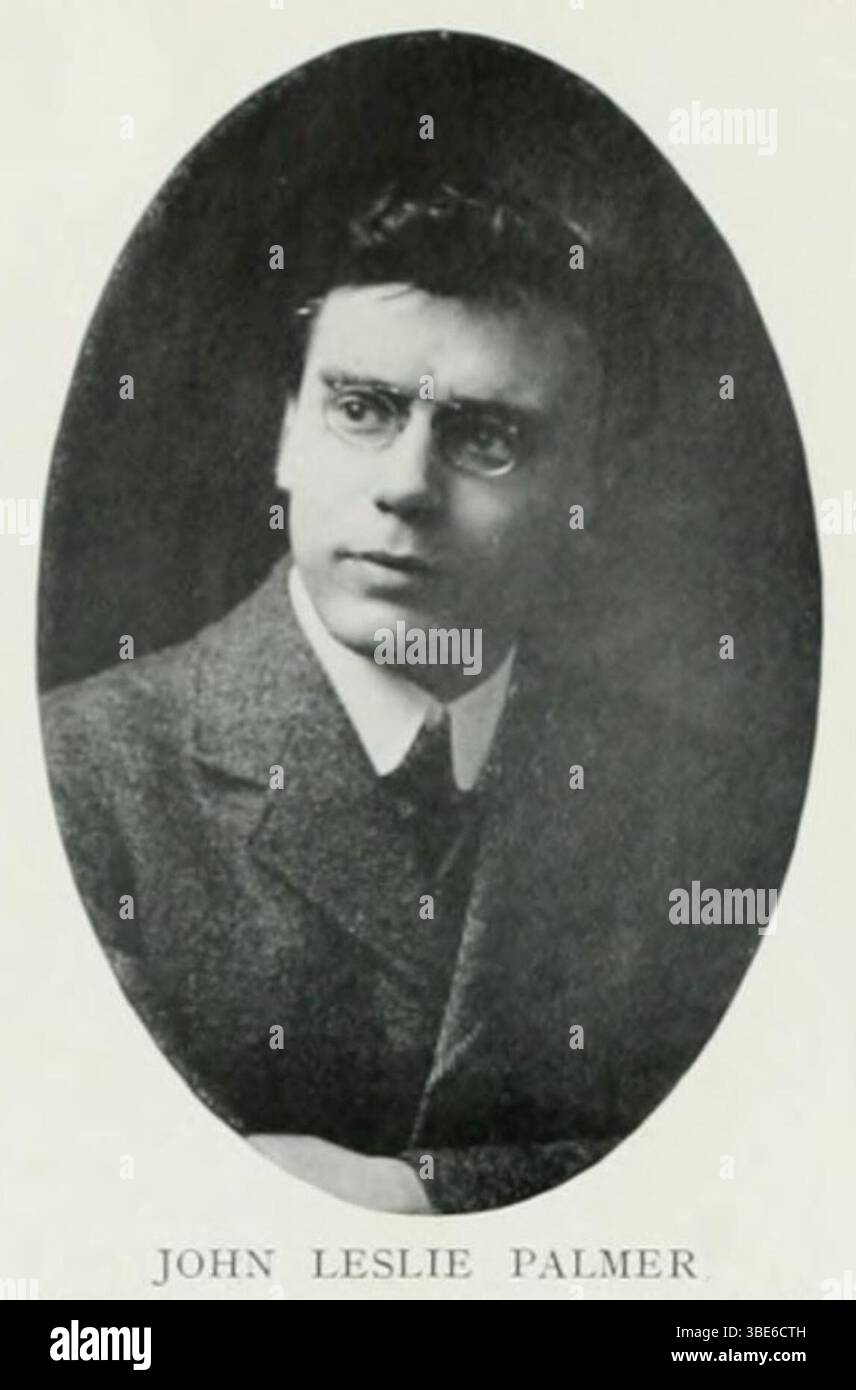 John Leslie Palmer Notable Londoners 1922 Stock Photo - Alamy