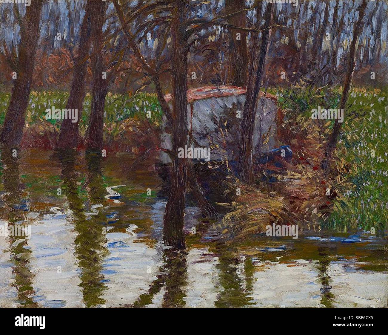 The river epte with monets atelier boat hi-res stock photography and ...