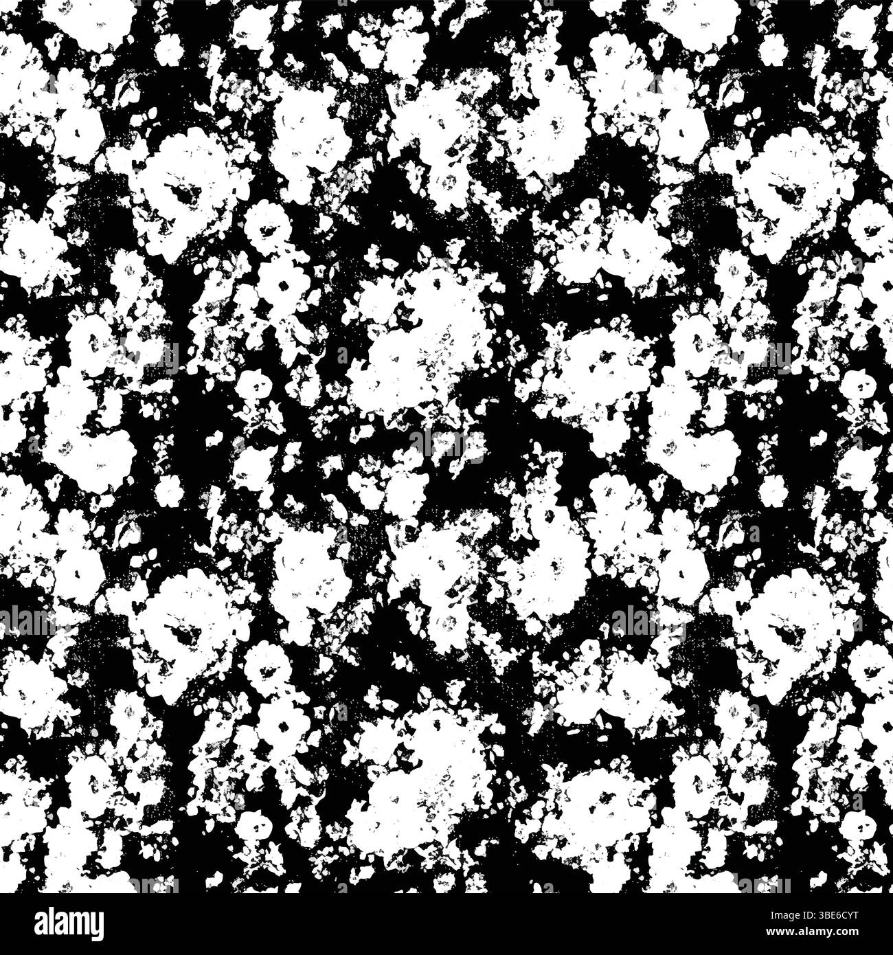 Abstract black and white distressed texture seamless pattern design ...