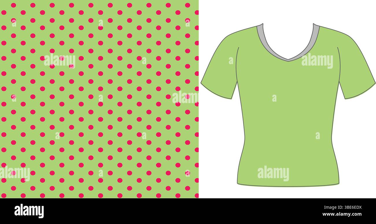 Red printed shirt Stock Vector Images - Alamy