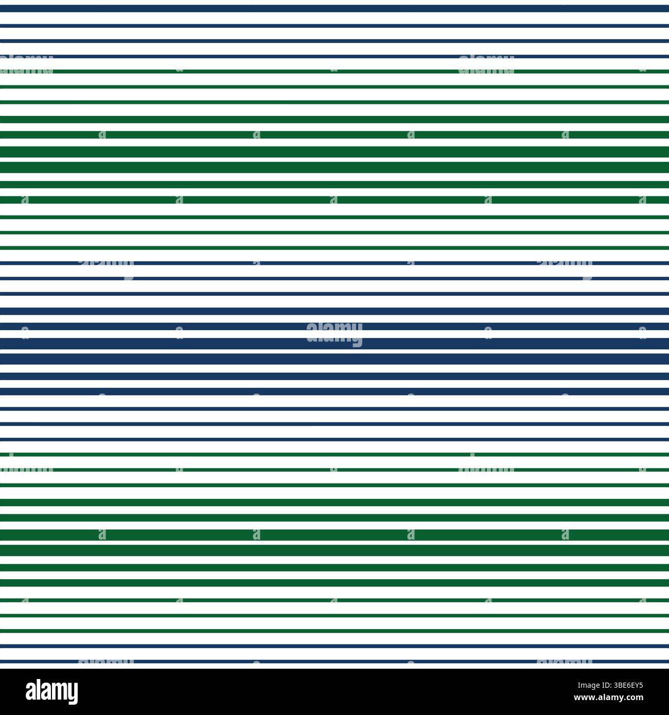 Horizontal stripe pattern in navy blue green and white seamless repeat ...