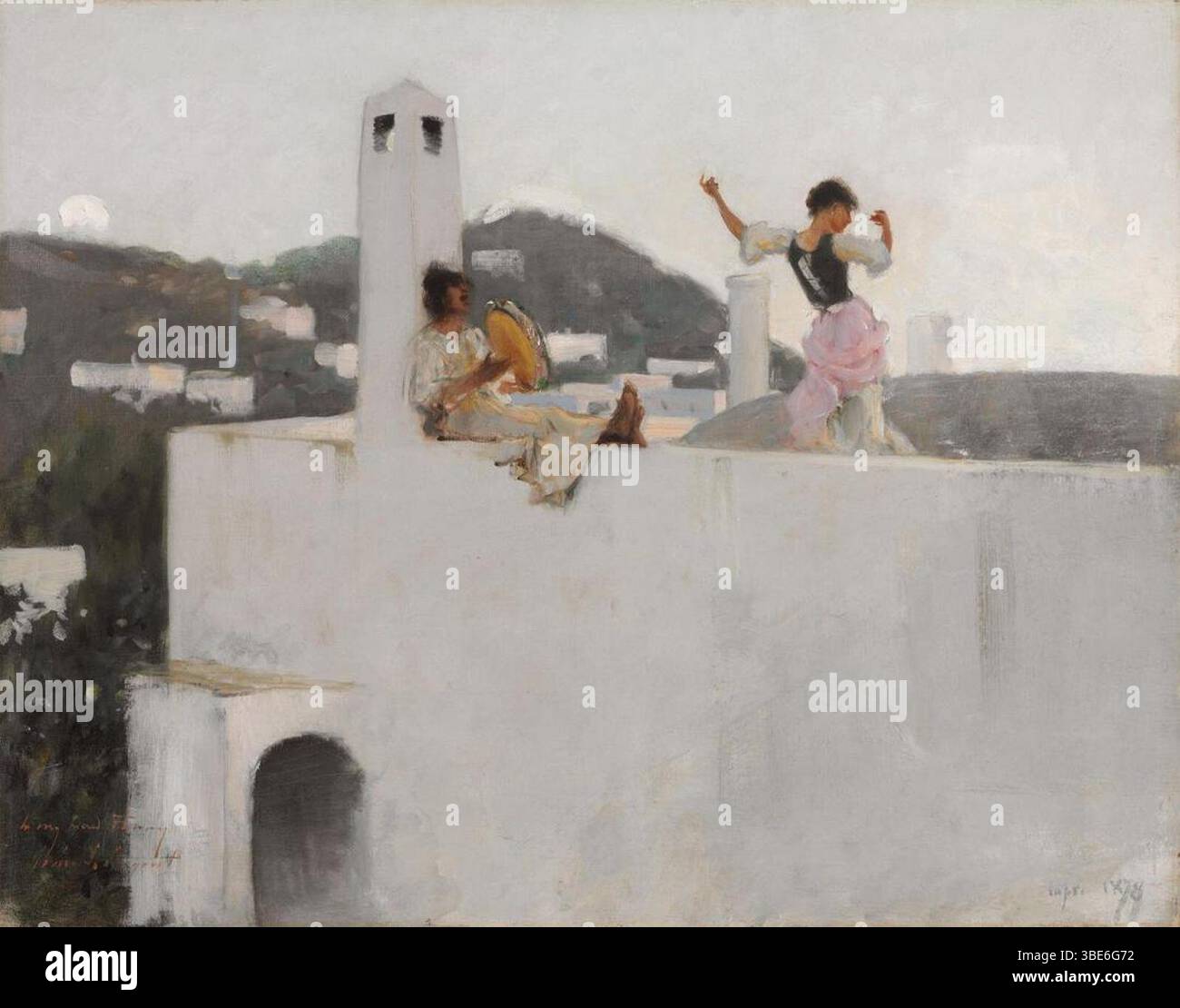 John Singer Sargent - Capri Girl on a Rooftop Stock Photo - Alamy