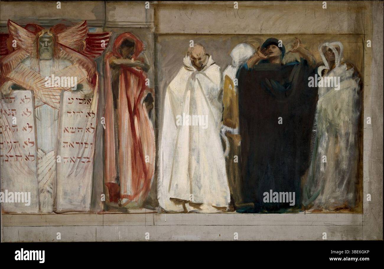 John Singer Sargent - Study for ''Frieze of Prophets,'' Stock Photo - Alamy