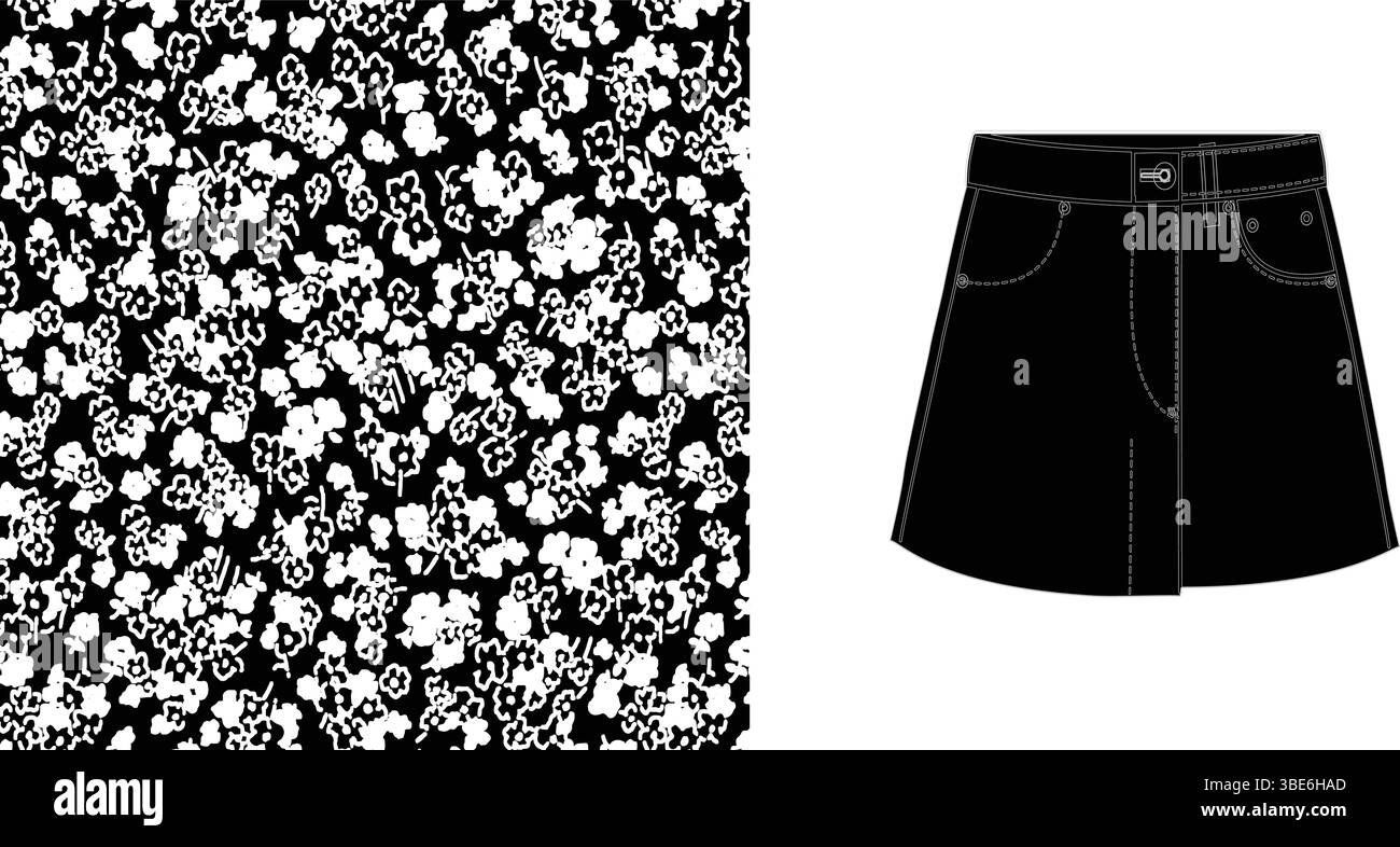 Printed a line skirt hi-res stock photography and images - Alamy