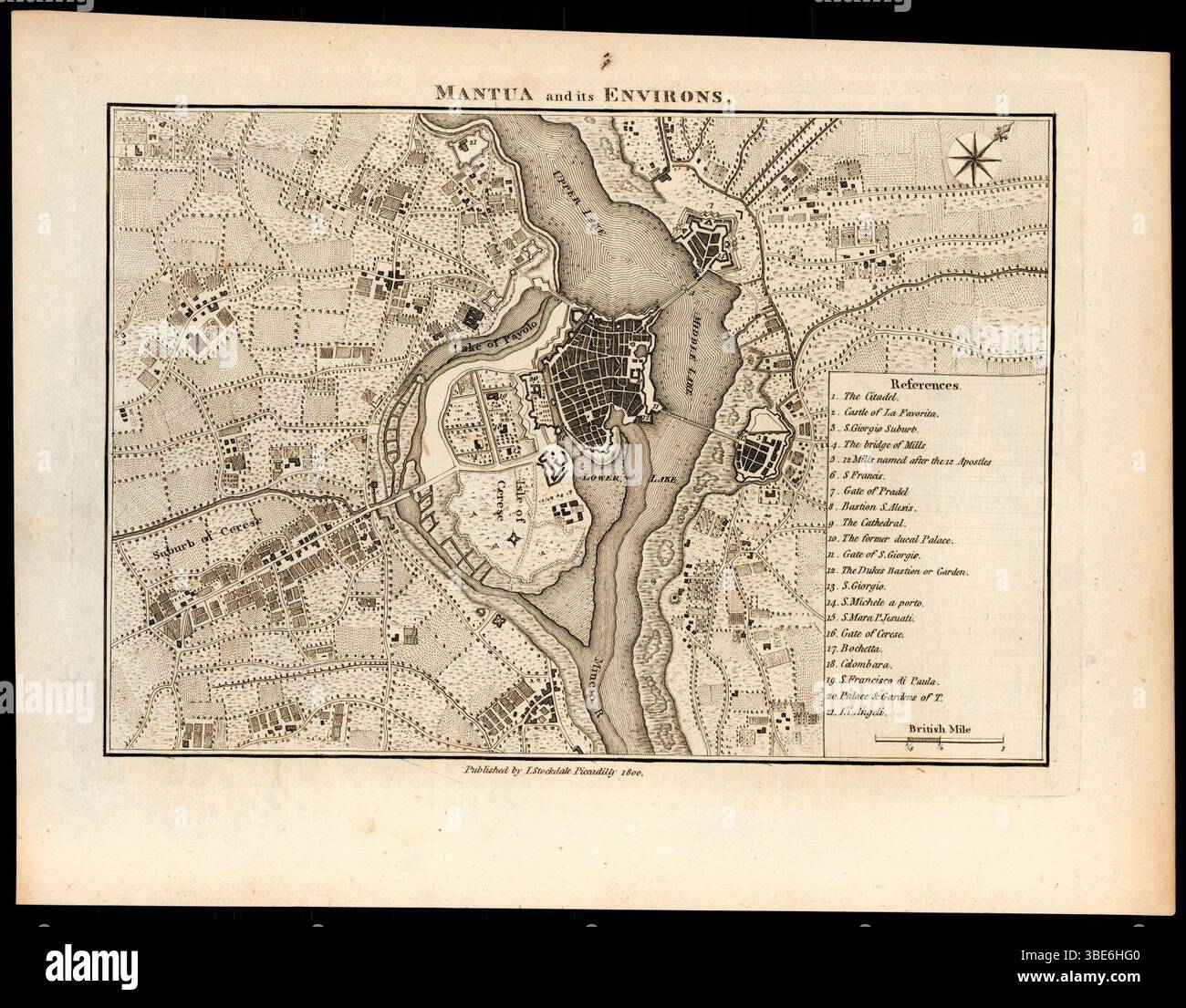 John Stockdale, Mantua and its environs Stock Photo - Alamy