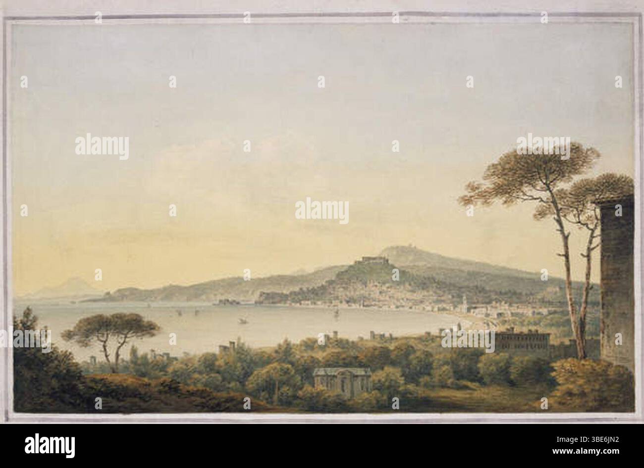 John Warwick Smith - Naples From Sir William Hamilton's Villa Stock Photo - Alamy
