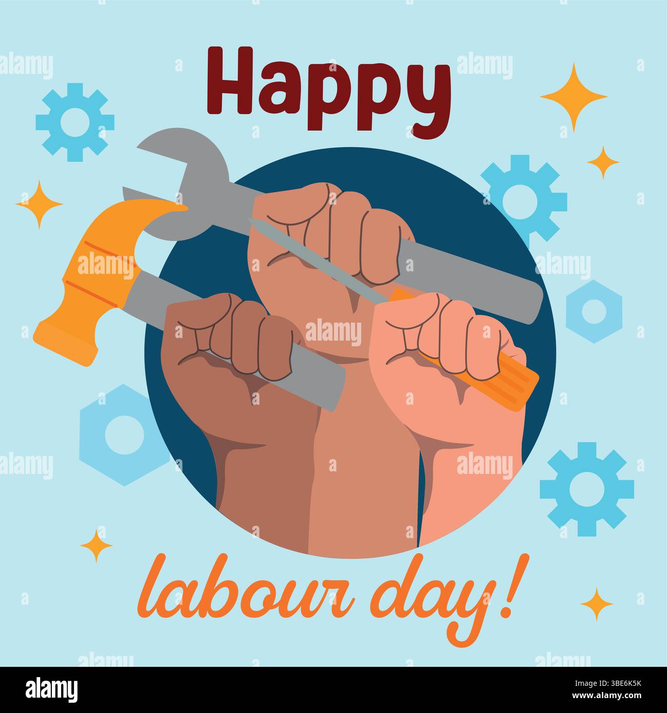 Screwdriver in hands Stock Vector Images - Alamy