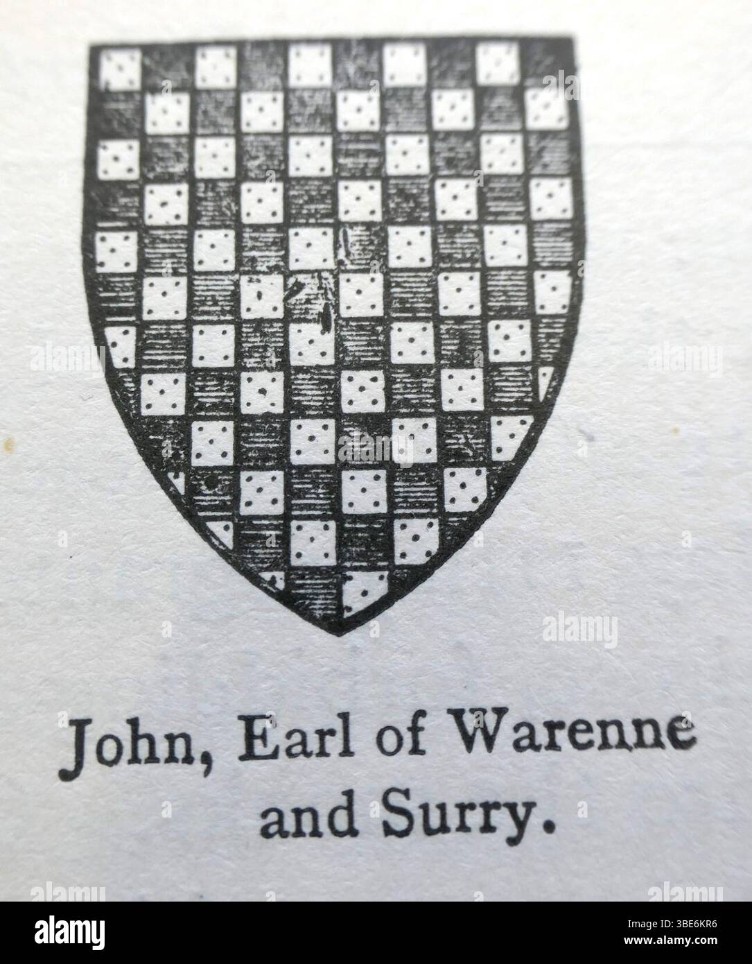 John, Earl of Warenne and Surry, coat of arms Stock Photo - Alamy