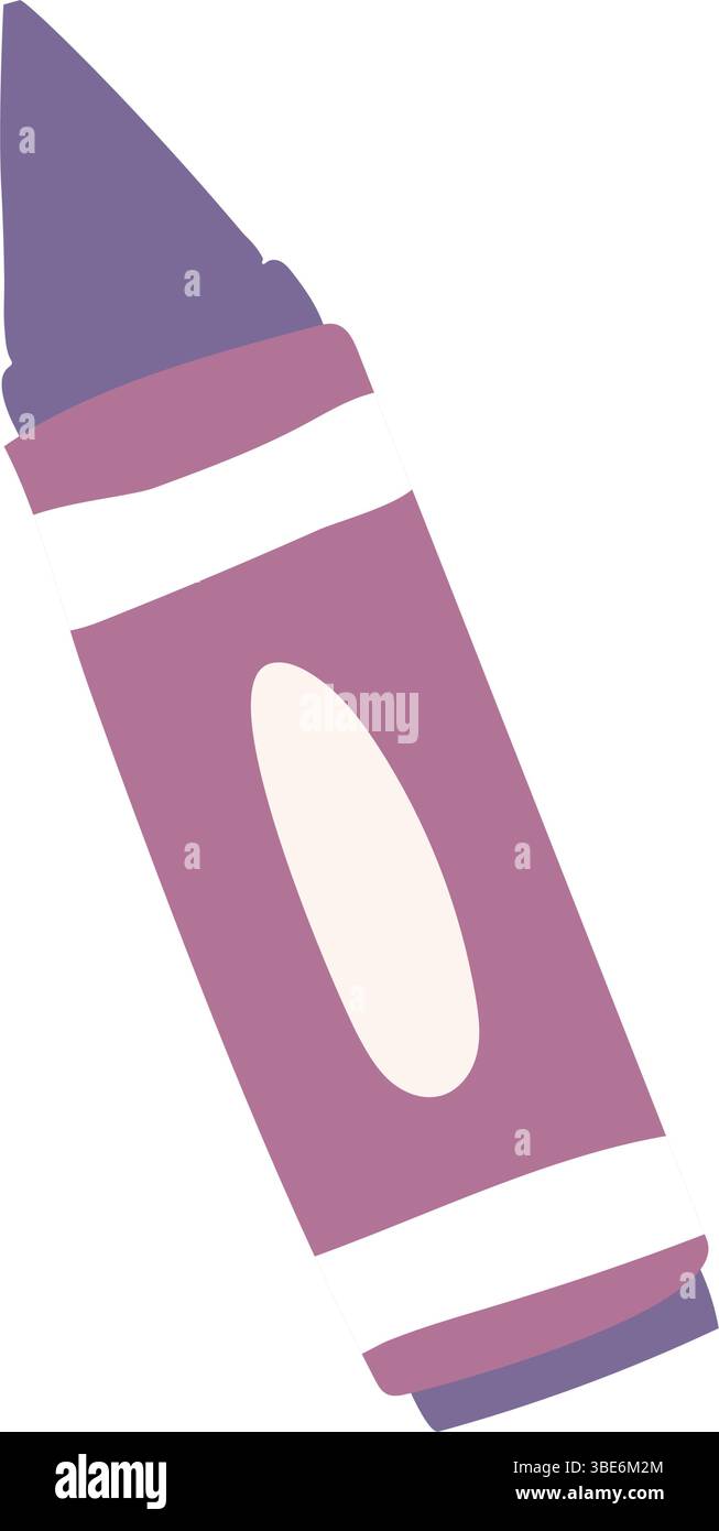 Purple color wax crayon pastel Cut Out Stock Images & Pictures - Alamy