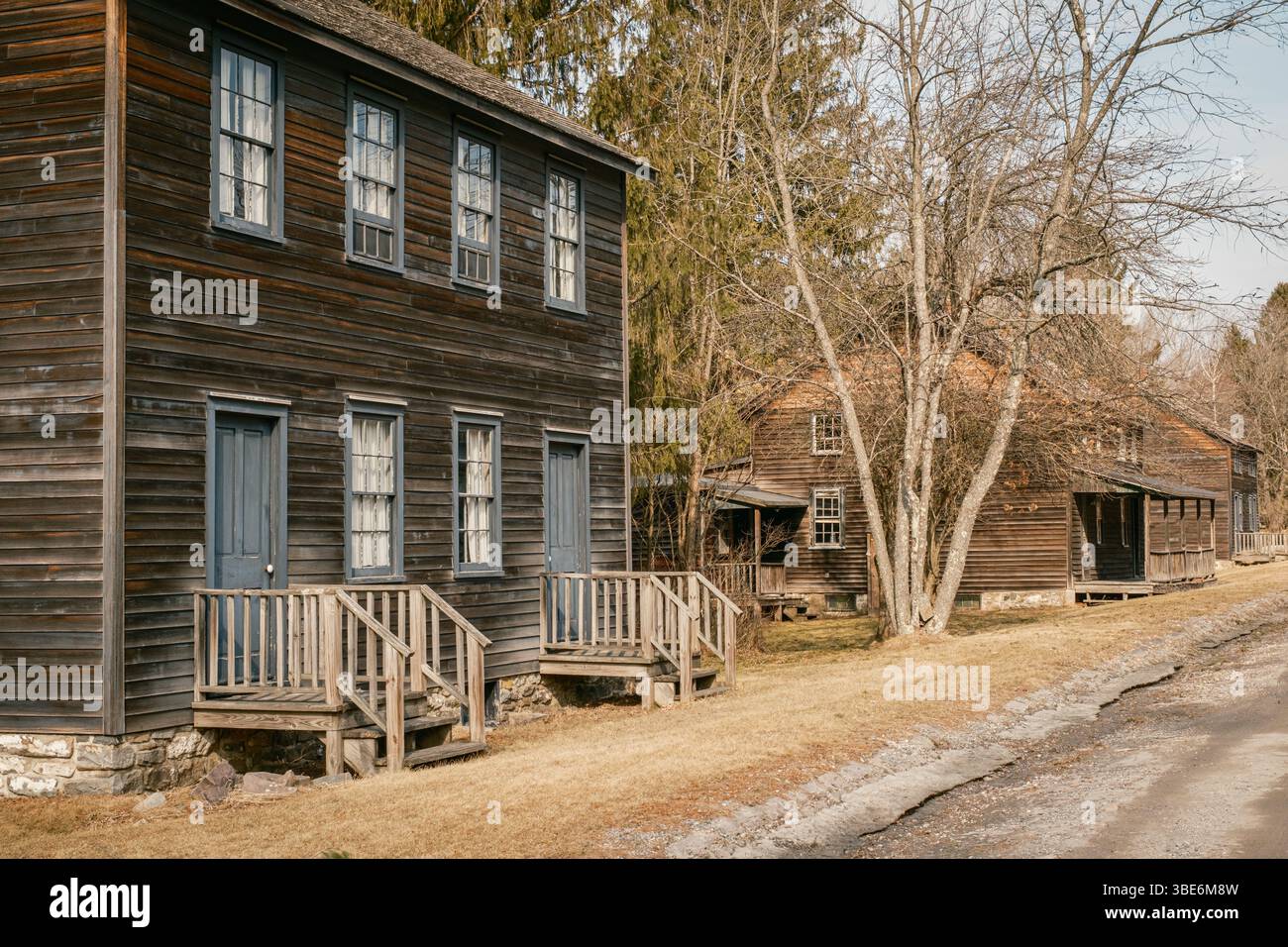 Houses in Eckley Miners Village, Weatherly, Pennsylvania Stock Photo ...