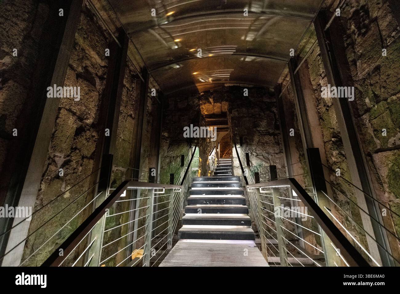 Jerusalem, Israel - October 13, 2017: Western Wall underground Tunnel ...