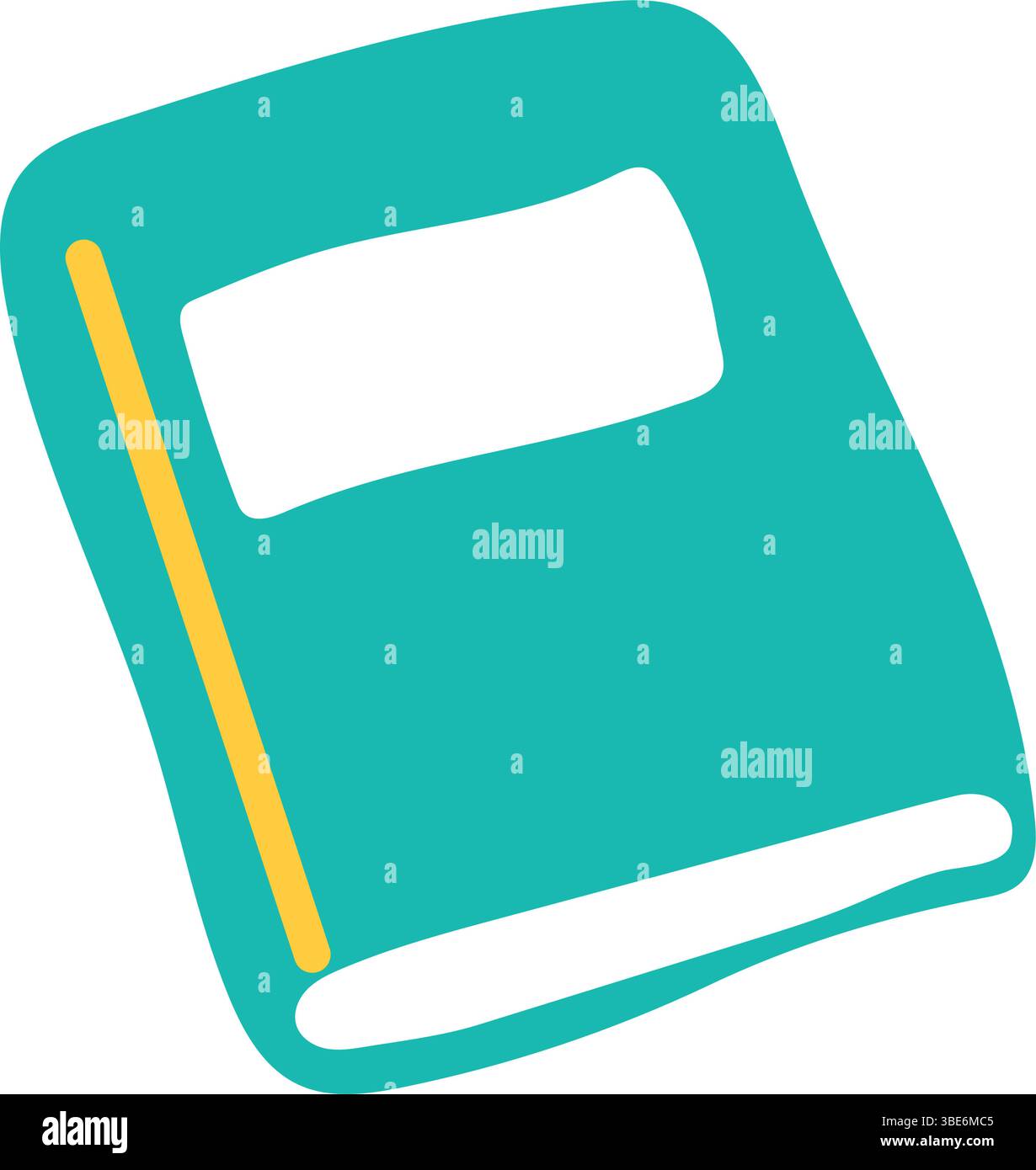 Turquoise school notebook. Vector Stock Vector Image & Art - Alamy